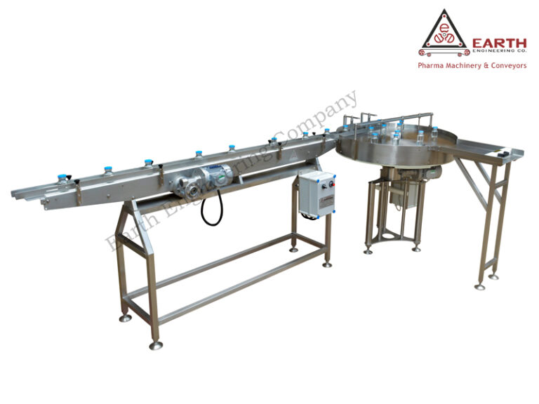 Conveyor System With Turn Table And Loading Tray – Earth Conveying
